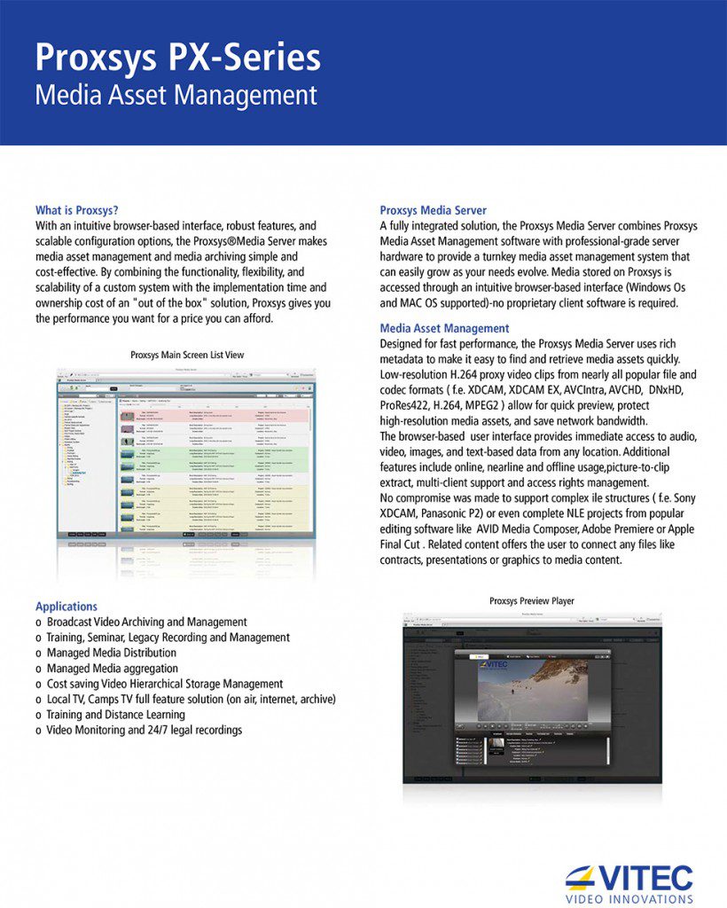 ProxSys PX Series – DVNEST
